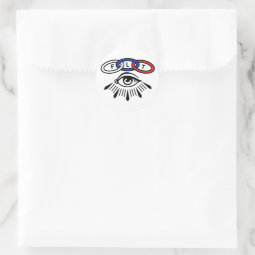 Three Links and Eye IOOF Sticker | Zazzle