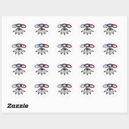 Three Links and Eye IOOF Sticker | Zazzle