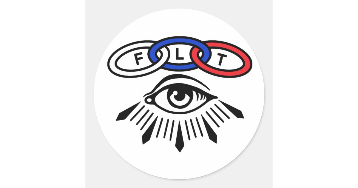 Three Links and Eye IOOF Sticker | Zazzle