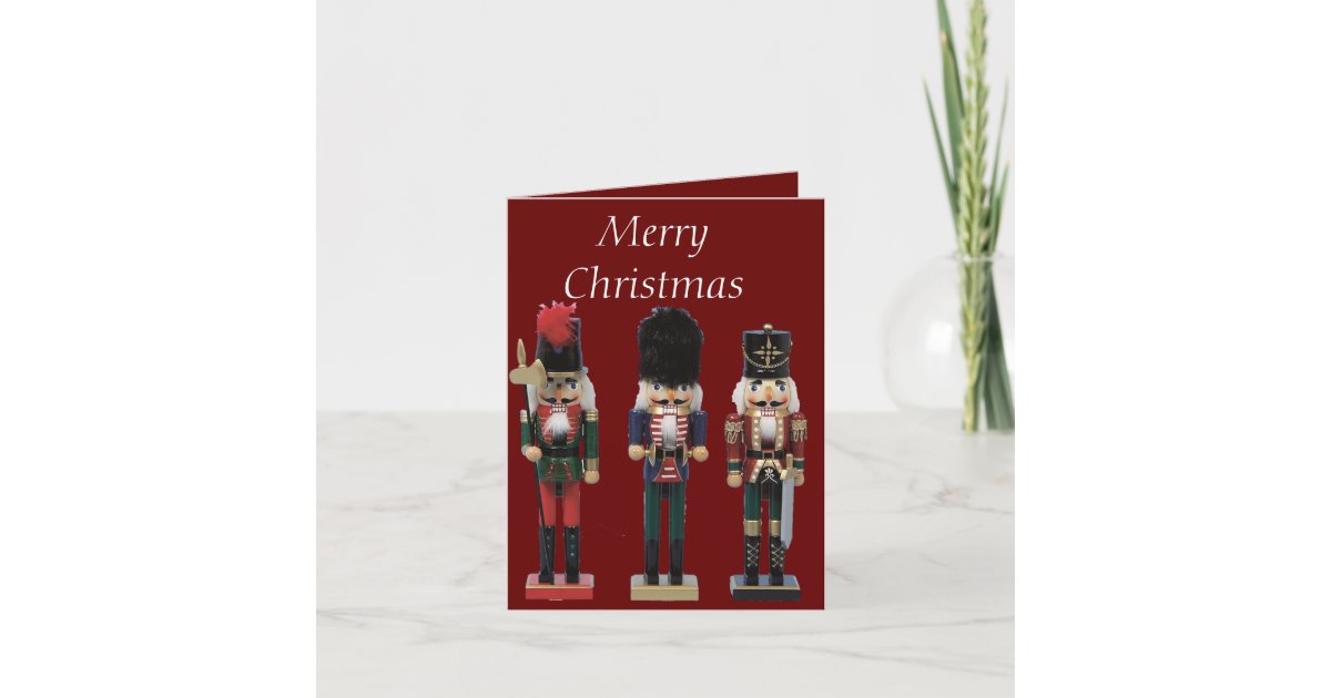 Three Nutcrackers Card | Zazzle