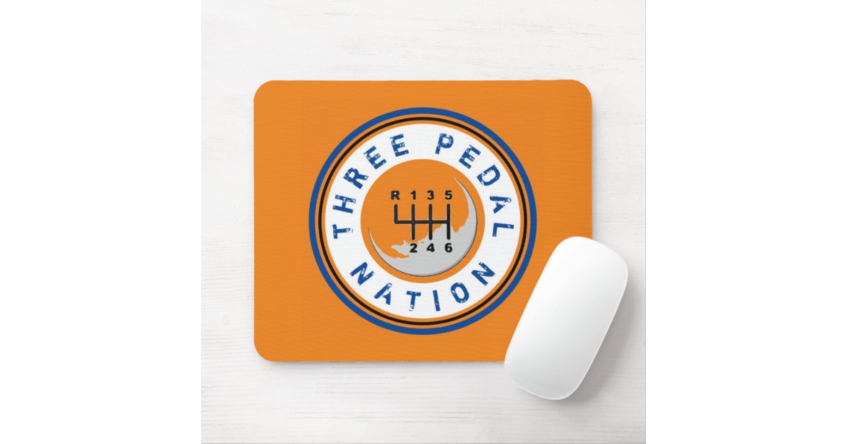 THREE PEDAL NATION MOUSE PAD | Zazzle