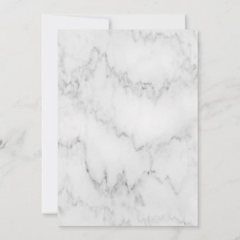 Three Photos on Elegant Marble Look | Wedding Invitation | Zazzle