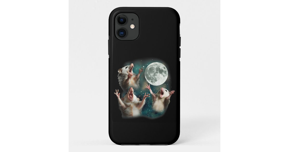 Three Possum Moon 3Opossum Funny Weird Cursed Meme Case-Mate iPhone ...