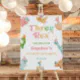 Three Rex Dinosaur 3rd Birthday Party Welcome Sign | Zazzle