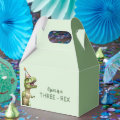 Three-Rex Dinosaur Birthday Party | Green Favor Boxes | Zazzle