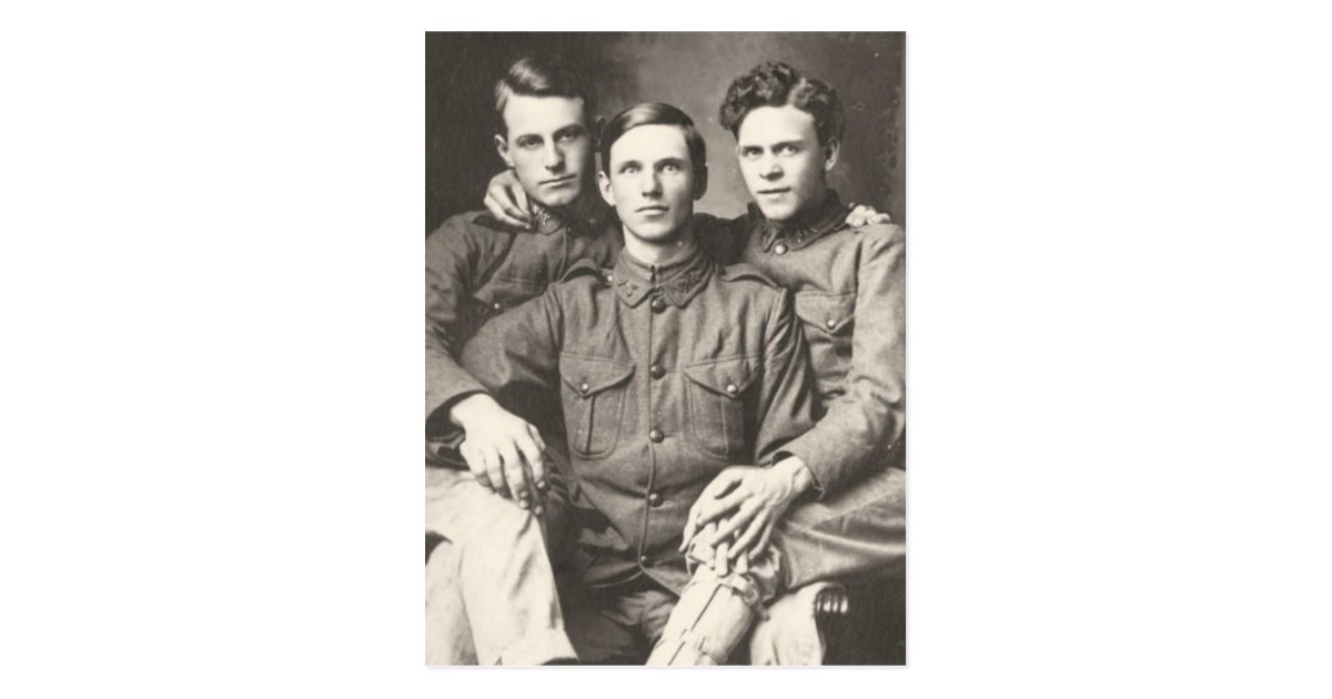 Three Soldiers Postcard | Zazzle.com