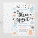 Three Spirit Cute Halloween Ghost 3rd Birthday Inv Invitation | Zazzle