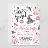 Three Spirit Spooky Halloween Birthday Invitation | Zazzle