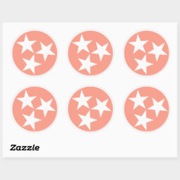 Three Star Tennessee State Flag Sticker | Zazzle