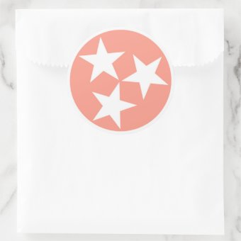 Three Star Tennessee State Flag Sticker | Zazzle