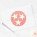 Three Star Tennessee State Flag Sticker | Zazzle
