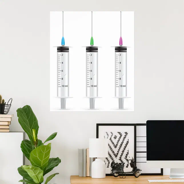 Three Syringes Poster | Zazzle