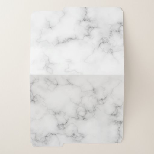 Three tones of white and gray faux marble stone. file folder | Zazzle
