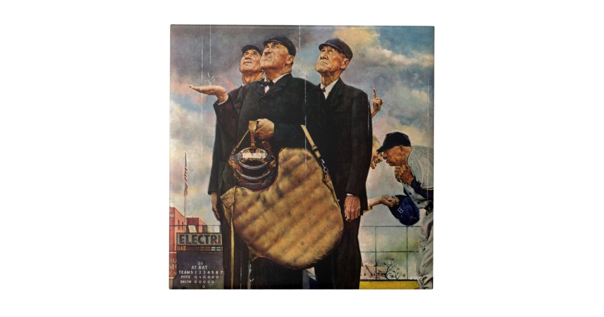 Three Umpires Ceramic Tile | Zazzle