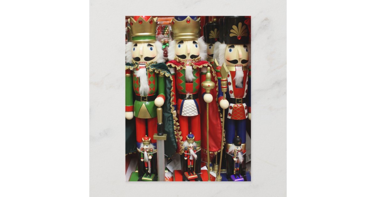 Three Wise Crackers - Nutcracker Soldiers Holiday Postcard | Zazzle