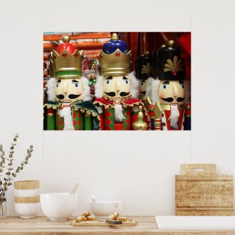 Three Wise Crackers - Nutcracker Soldiers Poster | Zazzle