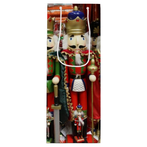 Three Wise Crackers - Nutcracker Soldiers Wine Gift Bag | Zazzle
