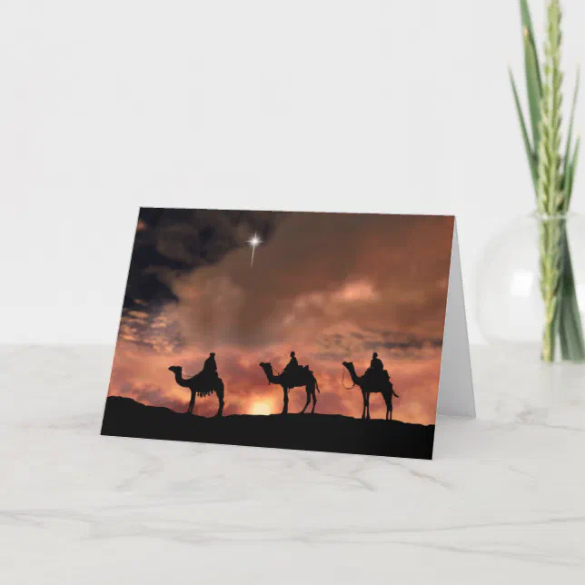 Three Wise Men Christmas Card | Zazzle