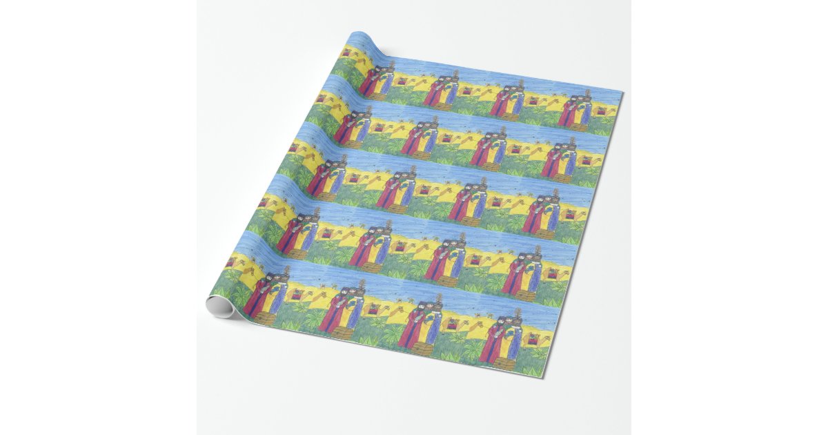 Three wise men wrapping paper | Zazzle