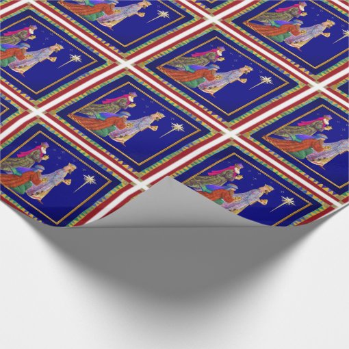 Three wise men wrapping paper | Zazzle