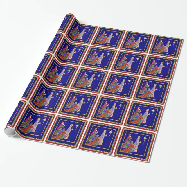 Three wise men wrapping paper | Zazzle