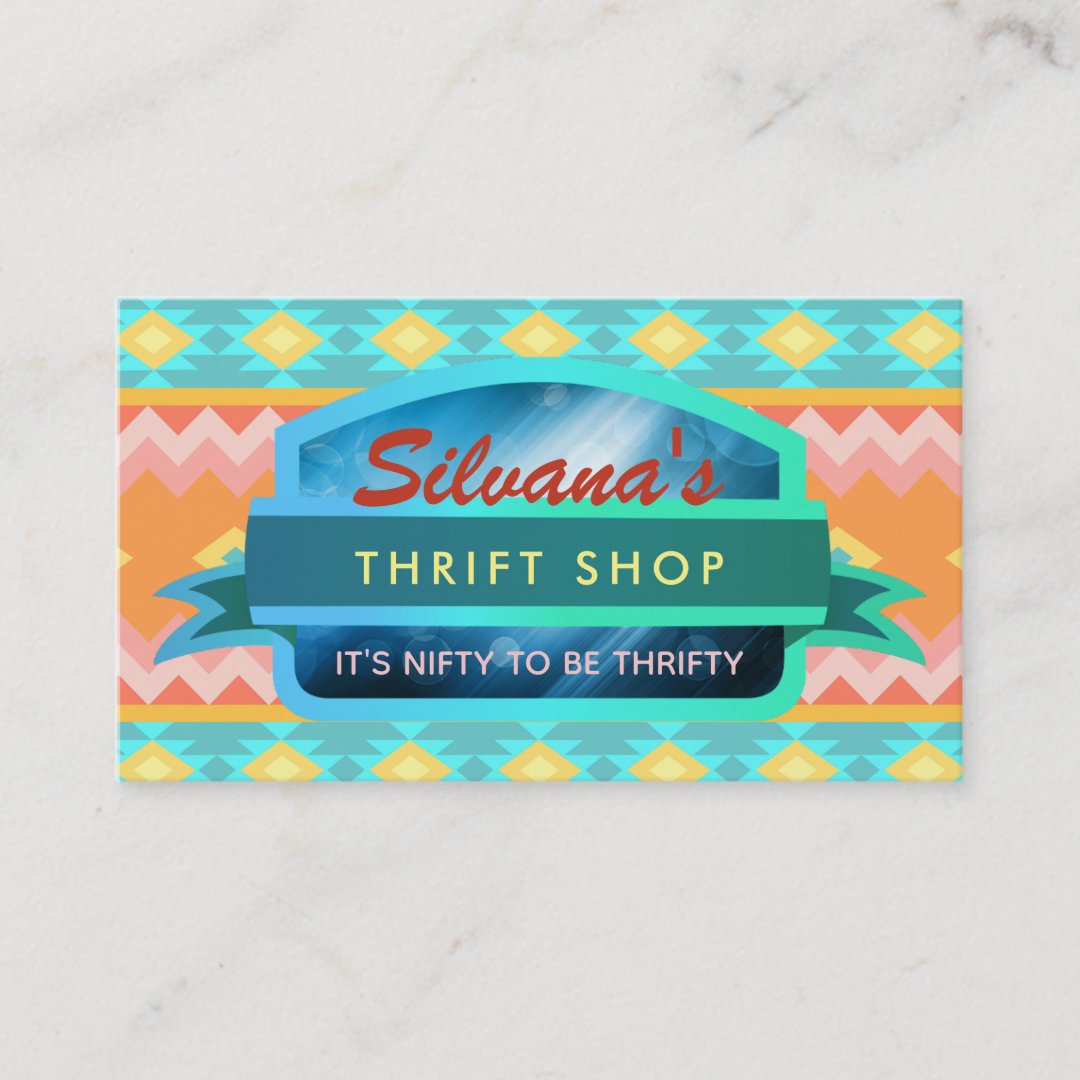 Thrift Shop Slogans Business Cards | Zazzle