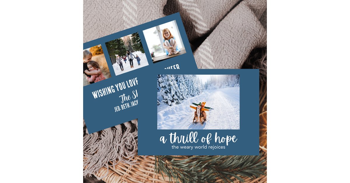 Thrill of Hope Christmas Card | Zazzle