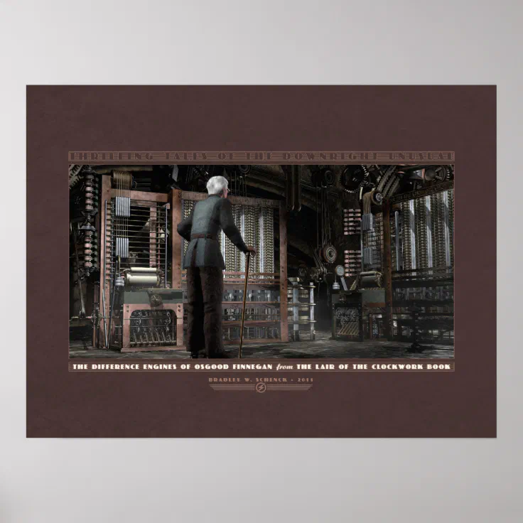 Thrilling Tales: The Difference Engines (24x18") Poster | Zazzle
