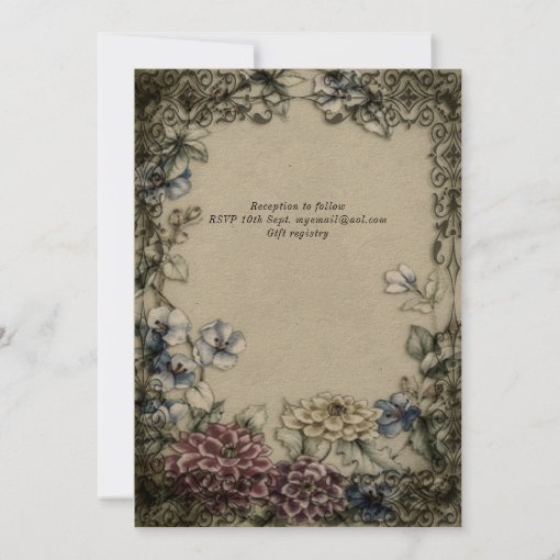 Thrones Dragon Wedding Medieval Gothic Parchment Invitation | Zazzle