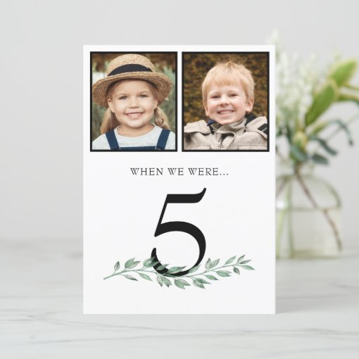 Through The Years Photos Occasion Table # Signs Invitation | Zazzle