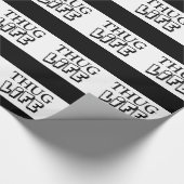 THUG LIFE ATTITUDE MOTTO GANGS GANGSTER TOUGH HOOD WRAPPING PAPER | Zazzle