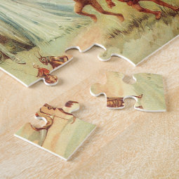 Thumbelina and Prince Wedding, Vintage Fairy Tales Jigsaw Puzzle | Zazzle