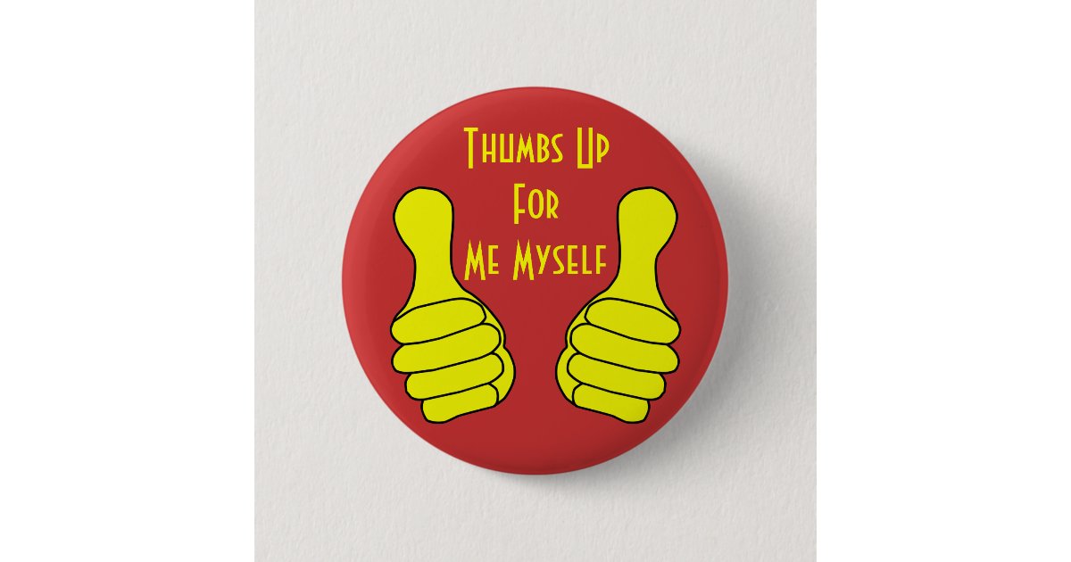 Thumbs Up Button Template | Zazzle