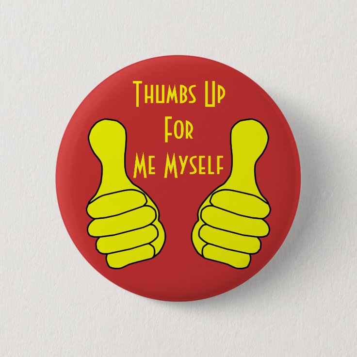 Thumbs Up Button Template | Zazzle