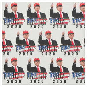 Bold Trump 2020 Pattern Fabric | Zazzle