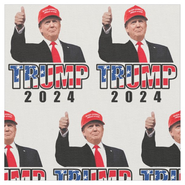 Thumbs Up Donald Trump 2020 Fabric | Zazzle