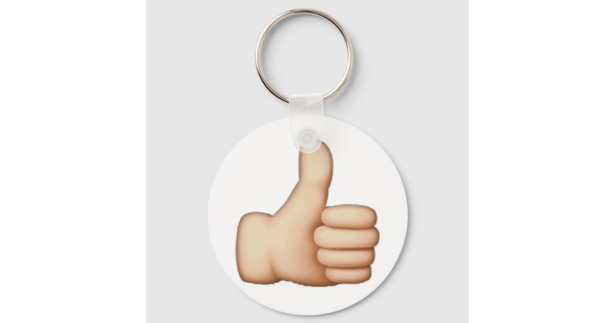 Thumbs Up - Emoji Keychain | Zazzle