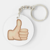Thumbs Up Sign Emoji Keychain | Zazzle