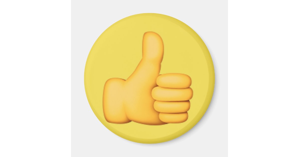 Thumbs up Sign Magnet | Zazzle