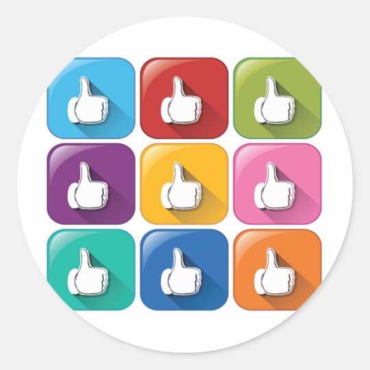 Thumbs Up Stickers | Zazzle.com
