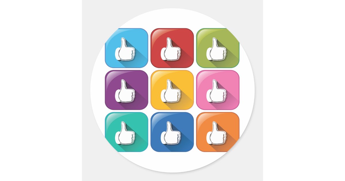Thumbs Up Stickers | Zazzle