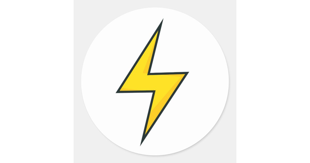Thunder bolt Sticker | Zazzle