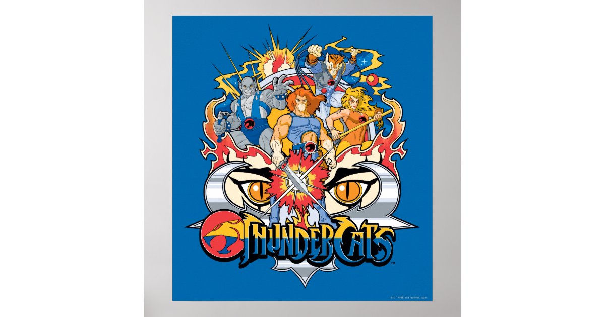 ThunderCats | Firey Group Graphic Poster | Zazzle