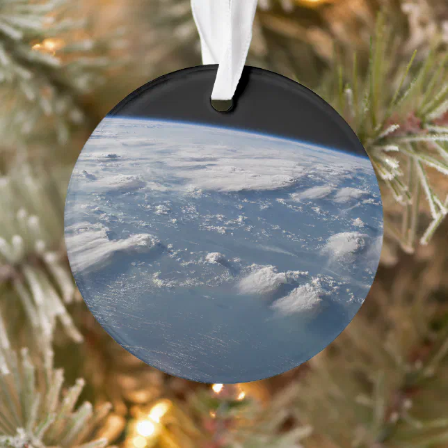 Thunderhead Anvils Of Earth Onto Southern Borneo. Ornament | Zazzle