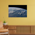 Thunderhead Anvils Of Earth Onto Southern Borneo. Poster | Zazzle