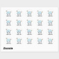 Thunderpants Funny Cloud Weather Pun Classic Round Sticker | Zazzle