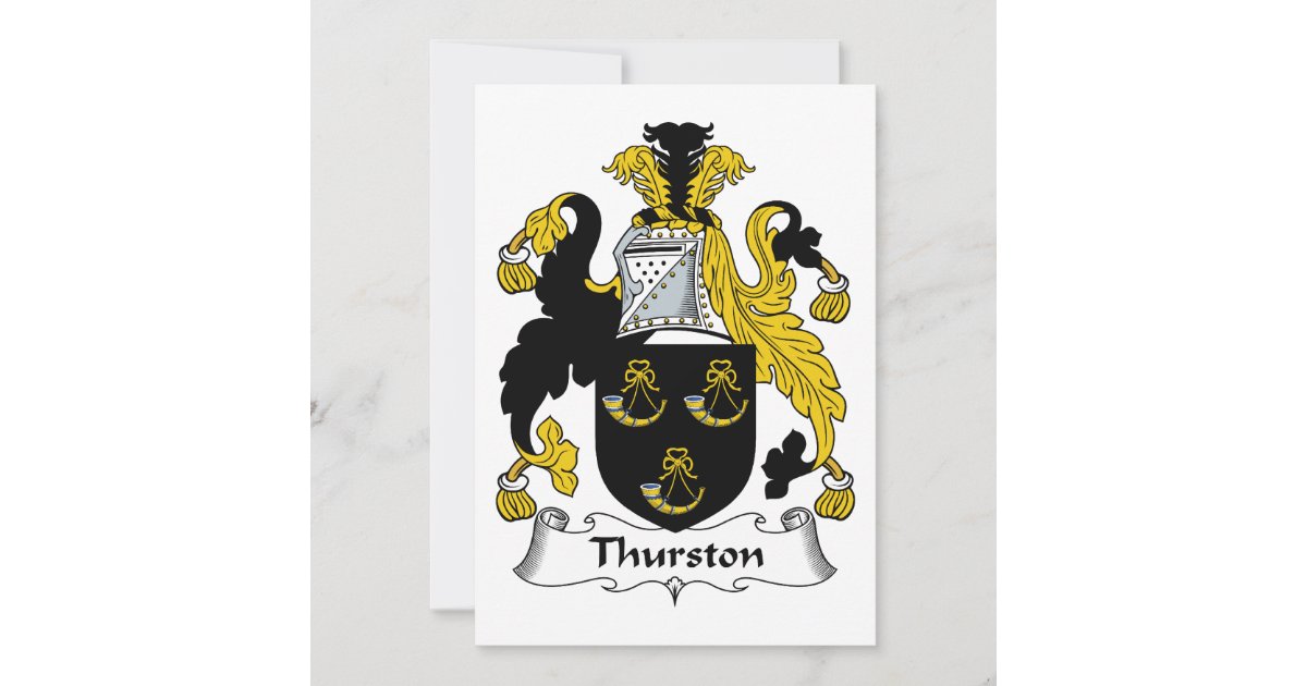 Thurston Family Crest | Zazzle