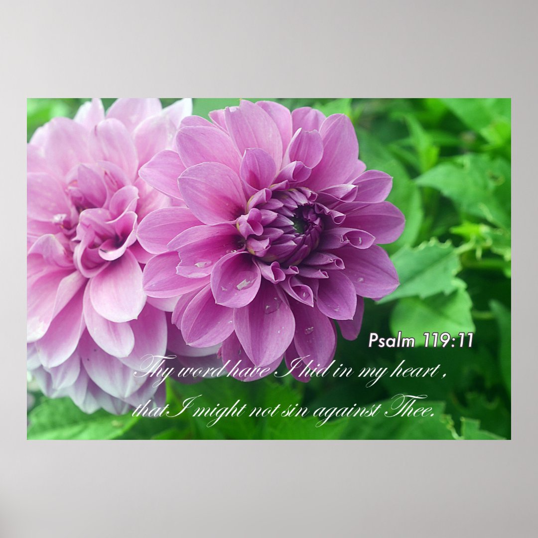 Thy Word Have I Hid In My Heart Poster | Zazzle