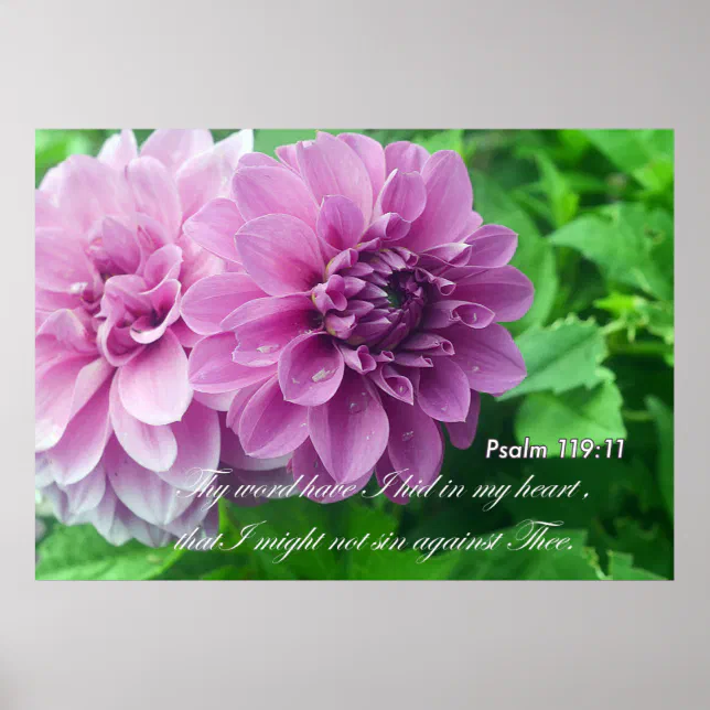 Thy Word Have I Hid In My Heart Poster | Zazzle