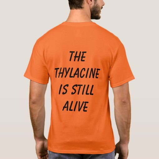 Thylacine Still Alive Logo shirt | Zazzle